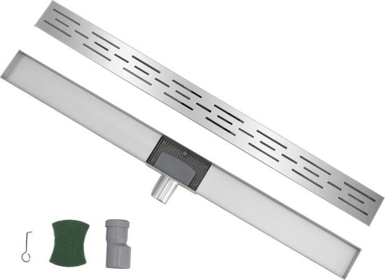 Wiesbaden Eco RVS Douchegoot - 80 cm - RVS | bol.com