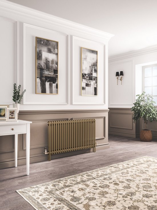 Eastbrook – Rivassa 2 Koloms Radiator Bronze Effect 600x608mm | bol