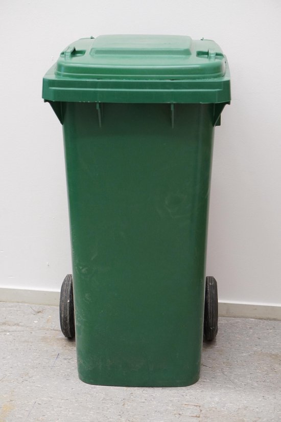 120 Liter - Groen Kunststof Kliko Afval Rolcontainer Mini container ...