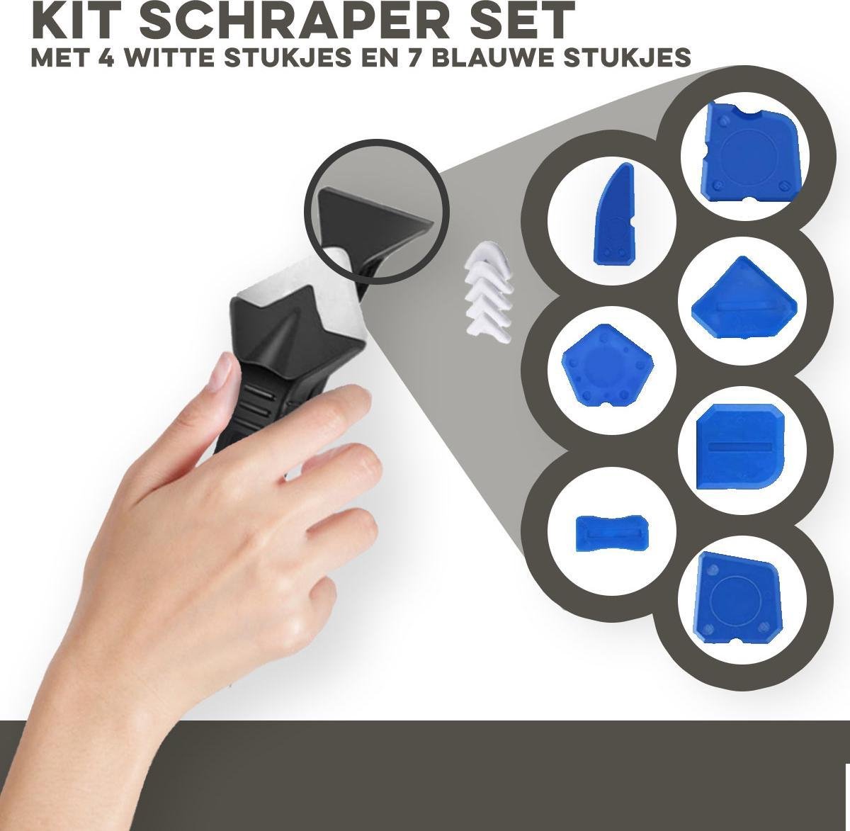 Kit Schraper Professioneel – Kitmes - 3 in 1 - Kit Tool – Siliconen ...