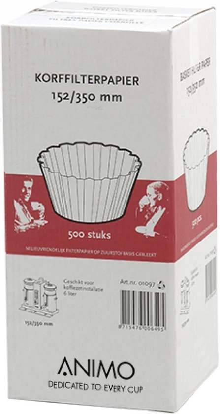 Animo - Filtermand - 152/350 - 500 stuks | bol