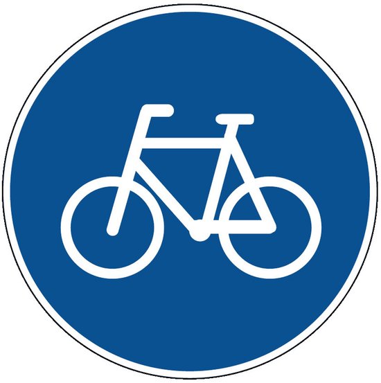 Fietspad sticker, G11 50 mm - 10 stuks per kaart | bol