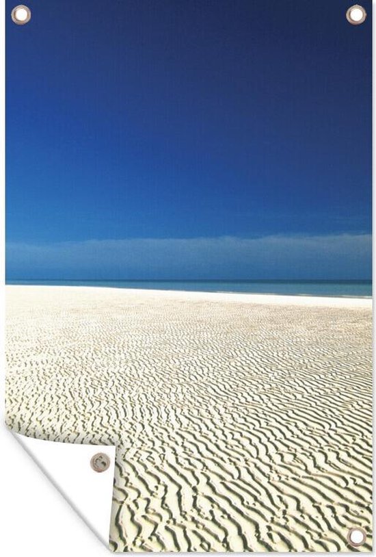 Tuinposters buiten Een bijzondere structuur in het witte strand van het ...