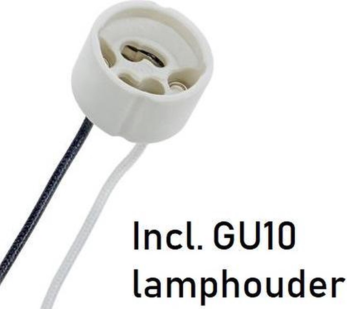Inbouwspot vierkant zwart kantelbaar bajonetsluiting voor GU10 ...