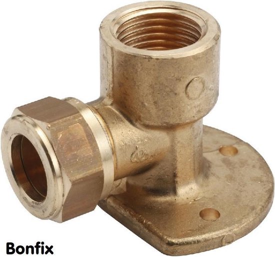 2 stuks Bonfix knel muurplaat 15 mm x 1/2'' | bol