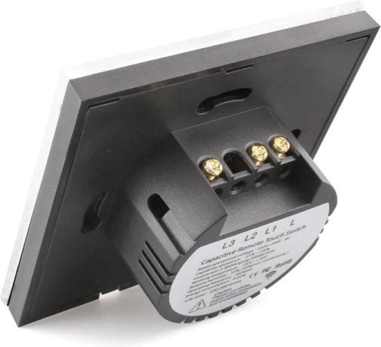 bol.com | zwarte touch lichtschakelaar - lichtknop - wandschakelaar ...