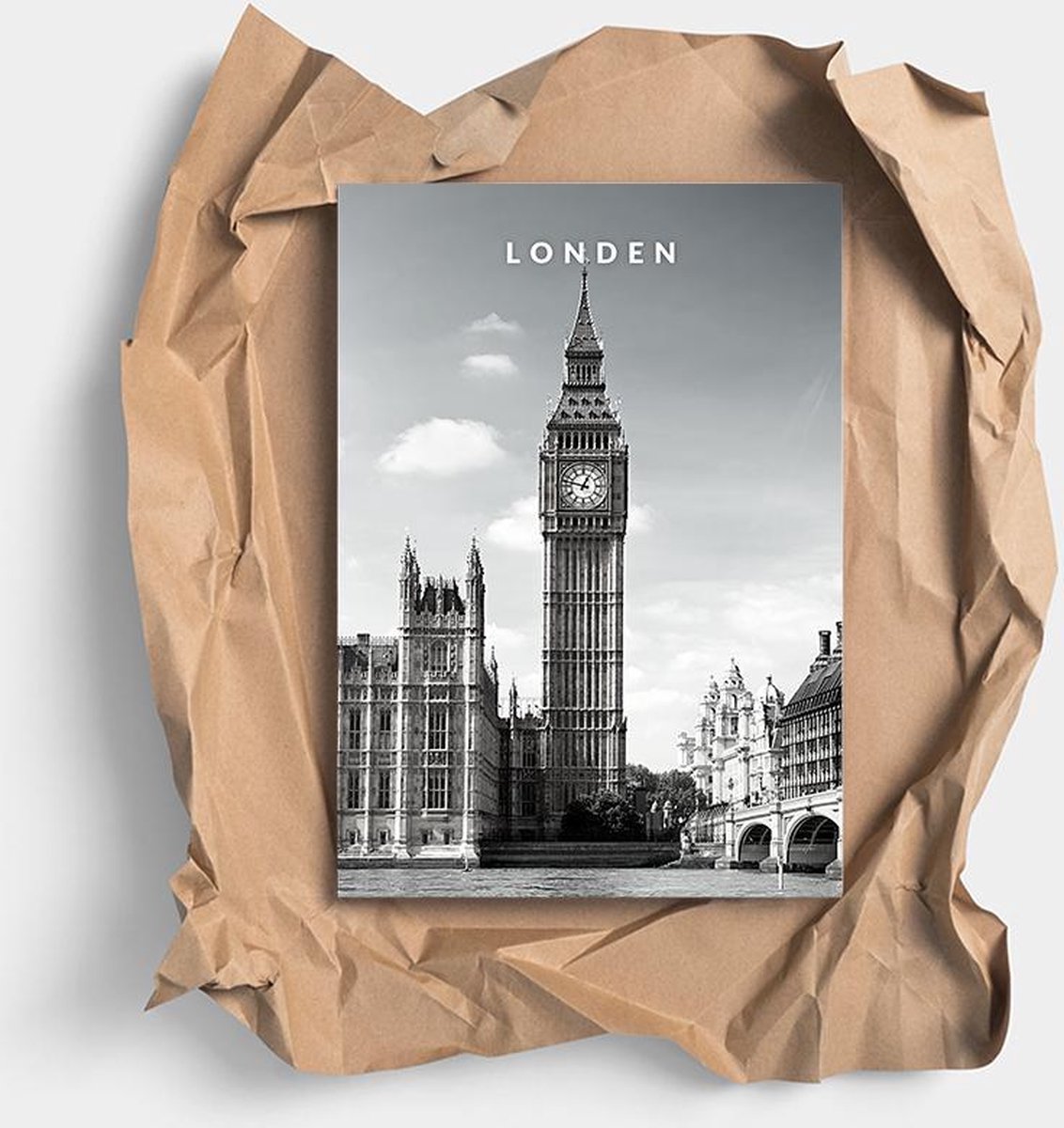 MINUSTO Poster - Londen - 59.4 X 42 Cm - Wit | bol.com