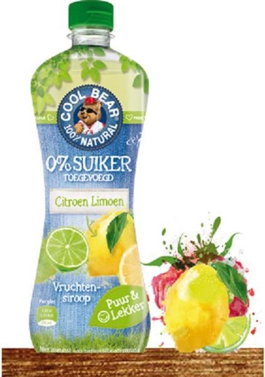 Cool Bear Citroen Limoen Limonade Siroop - 70 cl | bol.com