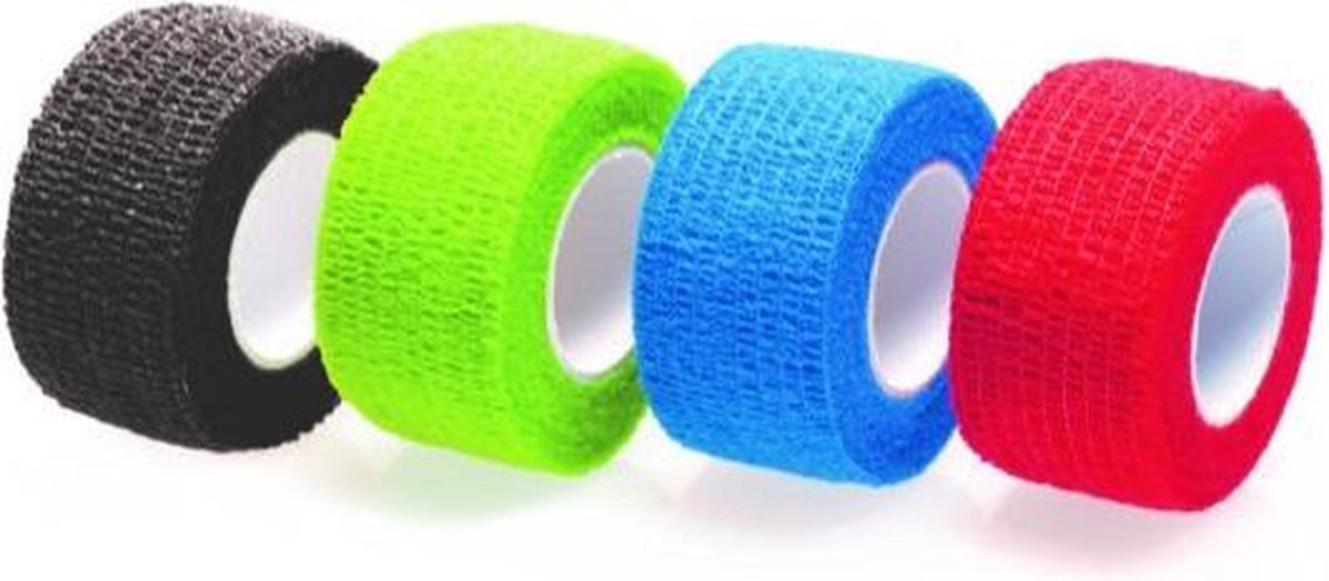 Lifemed Zelfklevend verband 400 x 2,5 cm diverse kleuren set van 4 ...