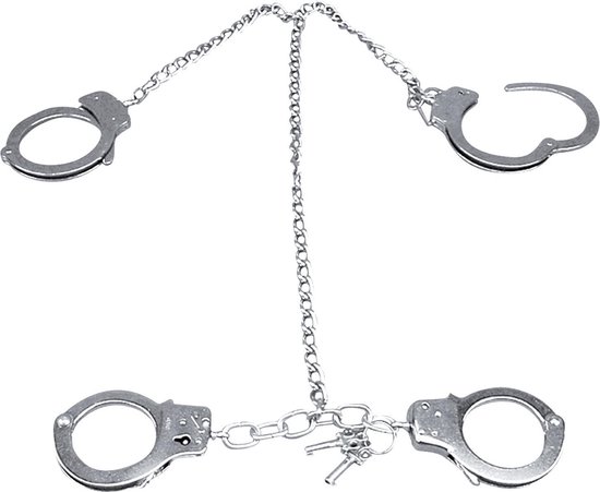 NMC - Bondageset - Handboeien en Enkelboeien - Metaal -Zilver | bol.com