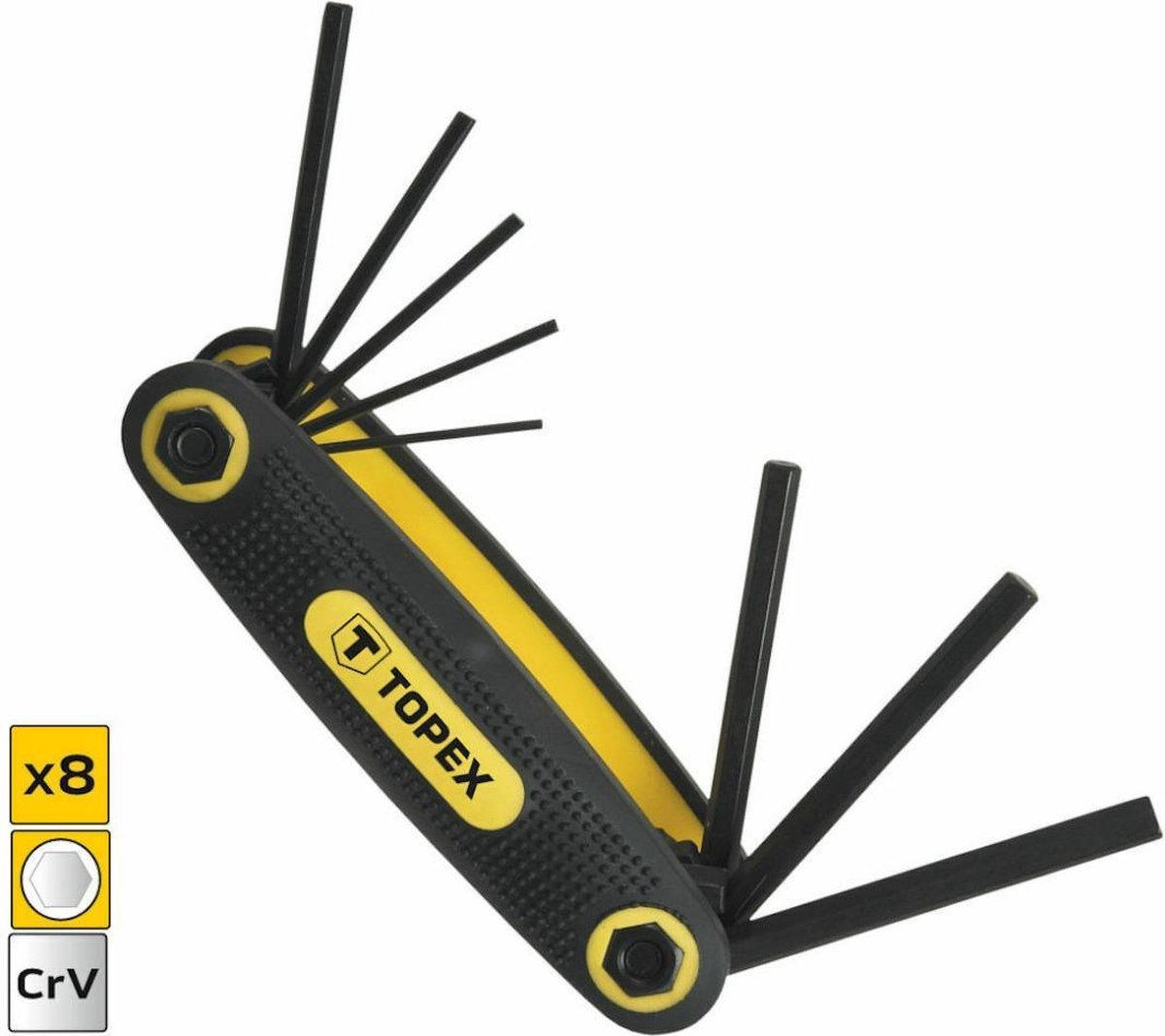 Inbussleutel set -1.5mm tot 6mm - 8-delig - CrV staal | bol.com