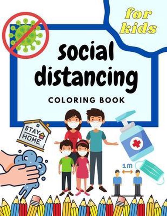 Social Distancing Coloring Book For Kids, Lusi Wolf | 9798713815967 ...