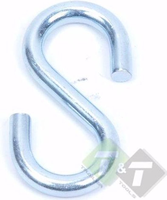 S Haak - 6mm verbindingshaak - ophanghaak verzinkt | bol
