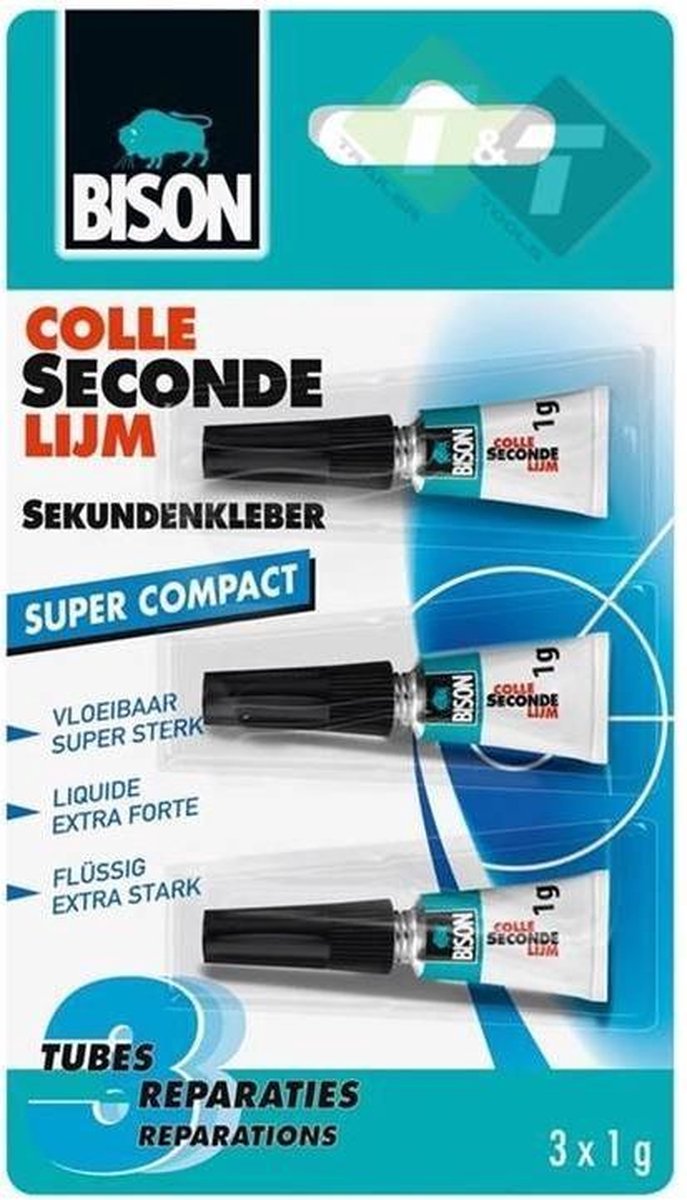 BISON SECONDELIJM SUPER COMPACT 3 X 1 GRAM | bol.com