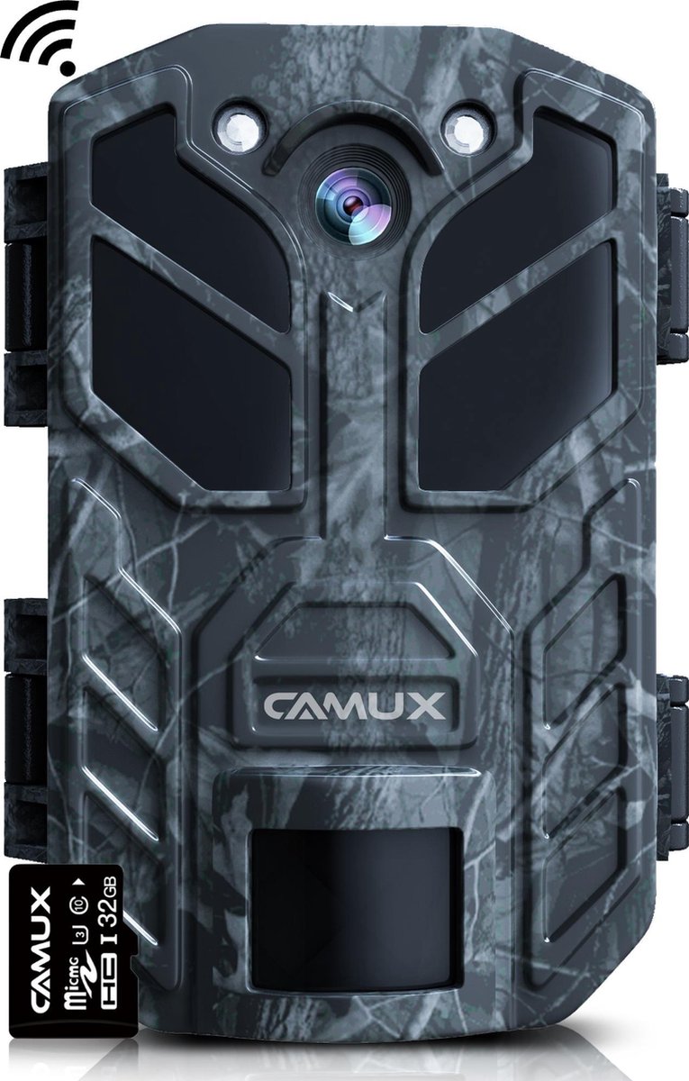 CAMUX Wildcamera met Nachtzicht - WiFi & Bluetooth - 30MP 4K ULTRA HD ...