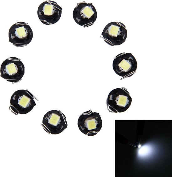 10 STKS 0.5 W T3 Wedge Instrument Panel LED Licht Dashboard Gauge ...