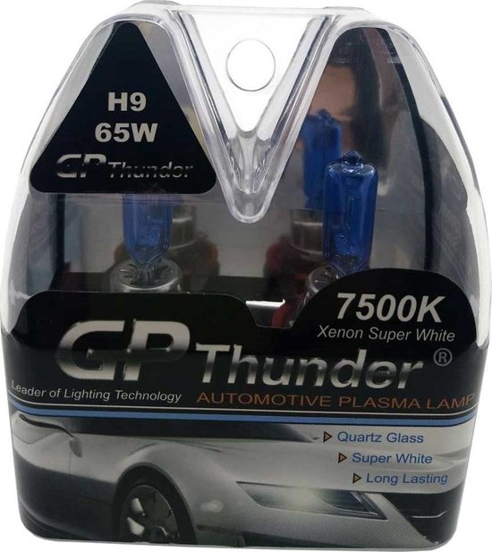 GP Thunder 7500k H9 65w Cool White Xenon Look | bol