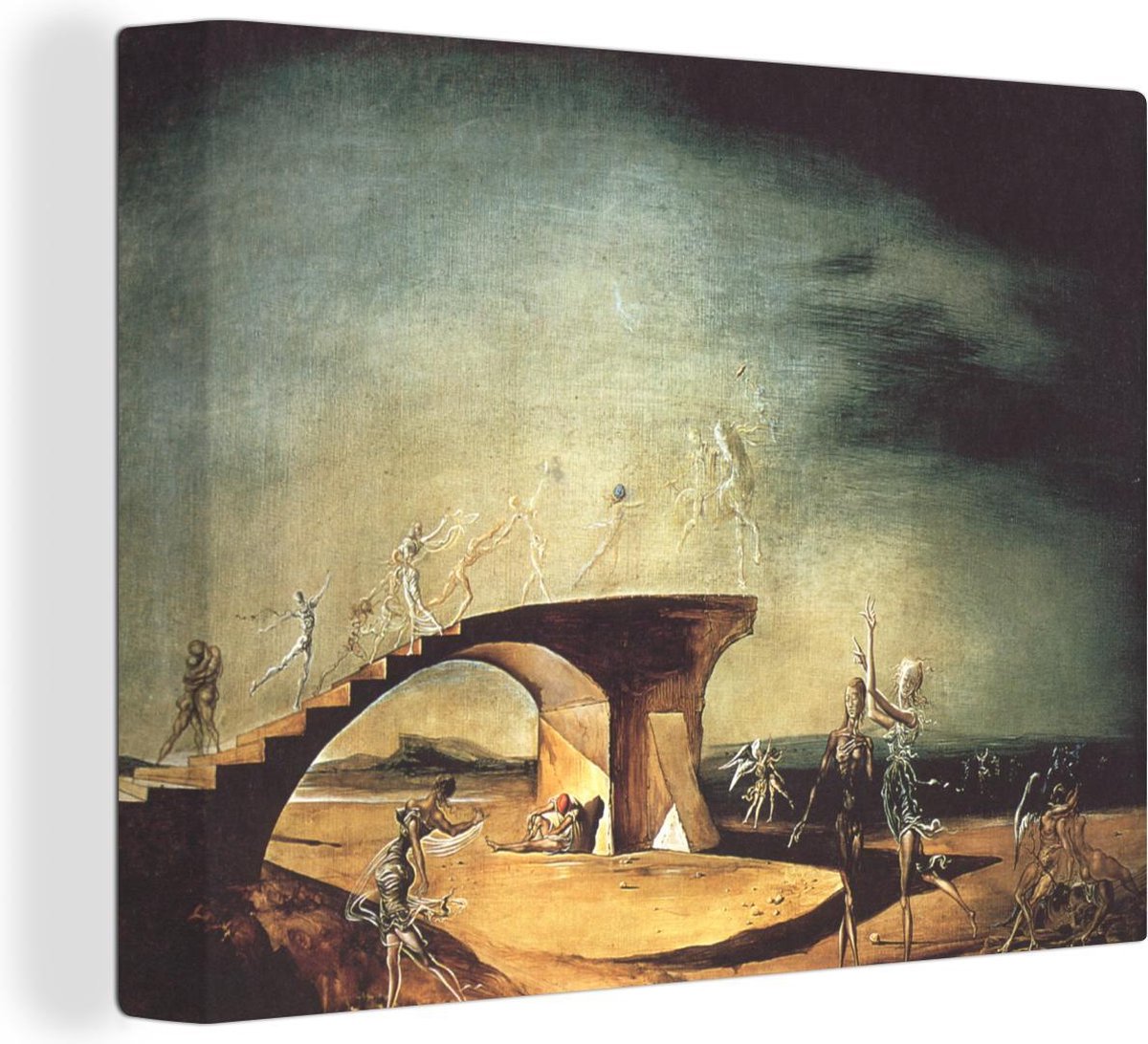 Canvas Schilderijen - The Broken Bridge and the Dream - Schilderij van ...