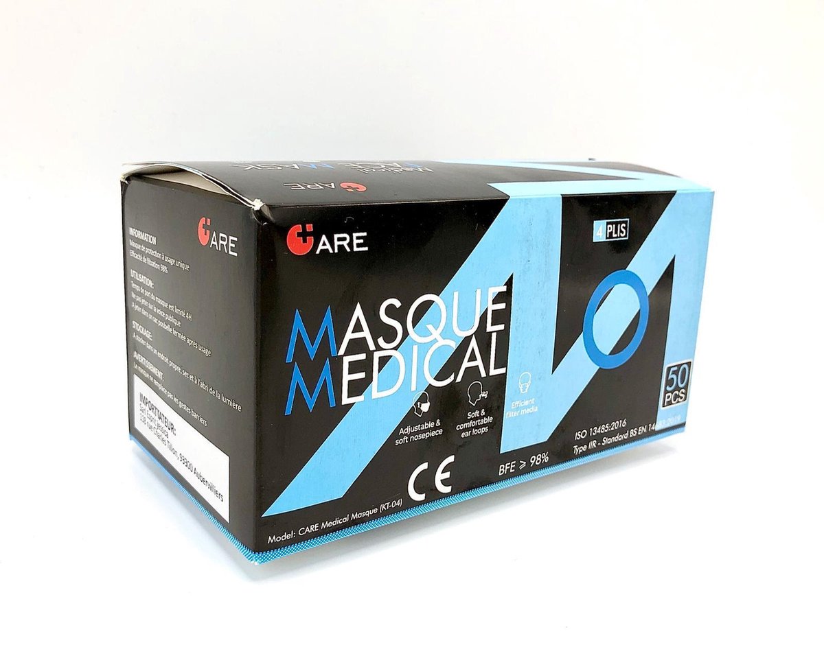 Prisma Mask HQ - Elastique auriculaire - Couleur Zwart - 50 pièces ...