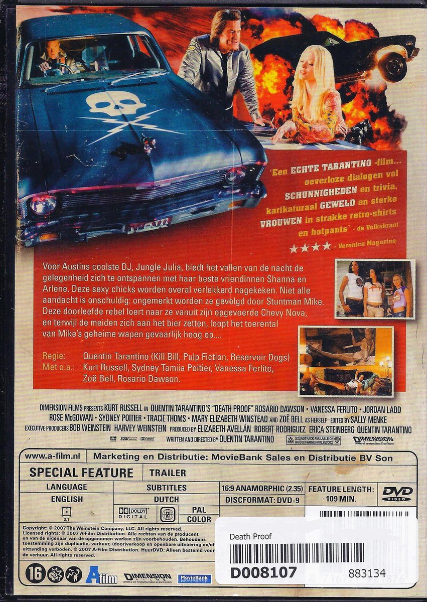 Death Proof (Dvd), Kurt Russell | Dvd's | bol.com