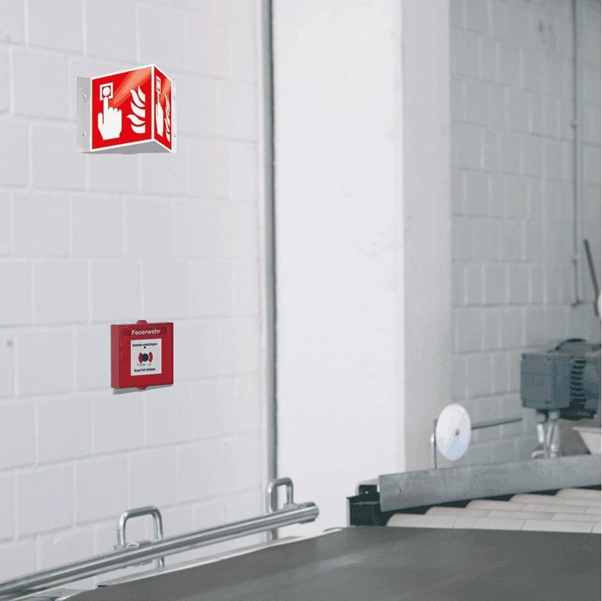 Wigbord brandmelder pictogram, ISO 7010 | bol.com