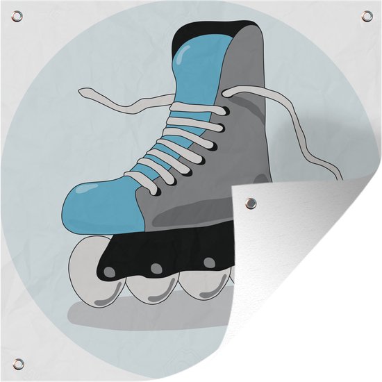 Une illustration d'un poster de jardin rollerblade 50x50 cm - petit ...