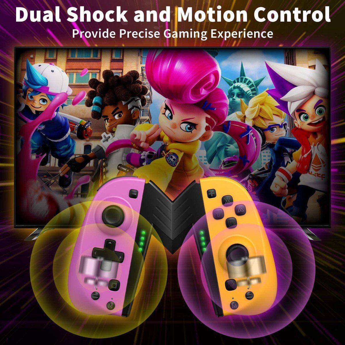 Echtpower- Nintendo Switch Joy con controller - Duel vibratie - motion ...