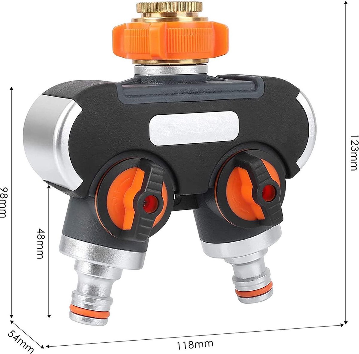 Slangkoppeling | 2-Wegverdeler | Waterverdeler | Kraanadapter | Tuinirrigatieklok |... | bol.com