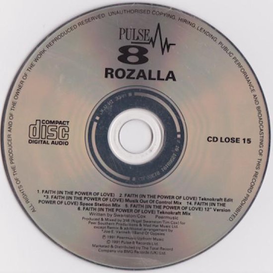 Rozalla - Faith (In The Power Of Love), Rozalla | CD (album) | Muziek ...