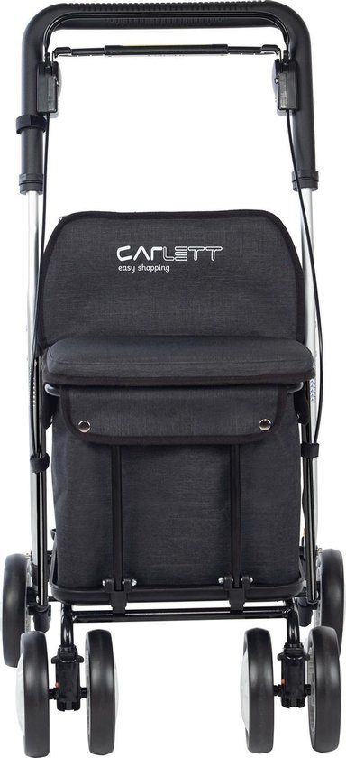 Chariot de courses Carlett Lett800 - 29 L - 4 roues - assis - pliable ...