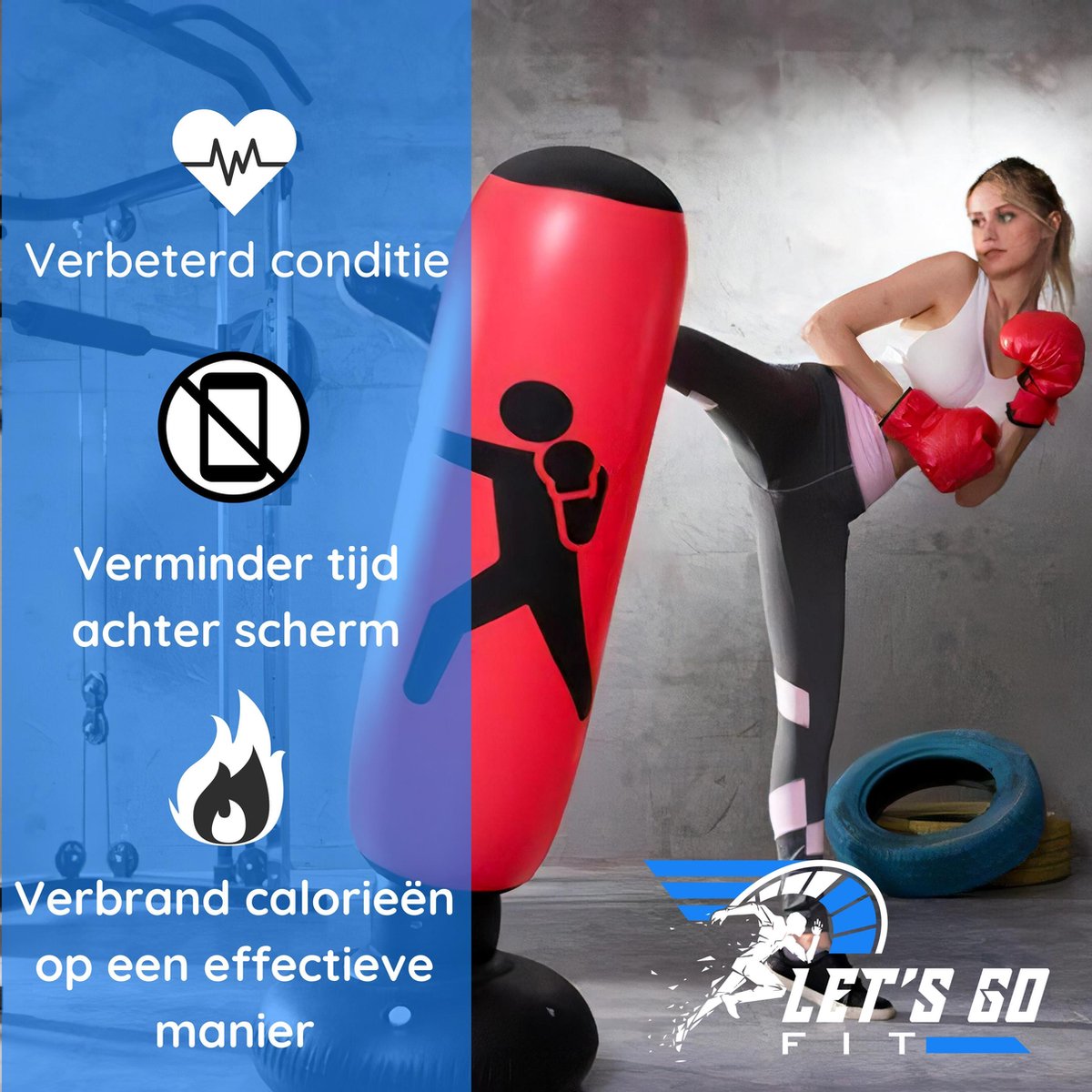 Premium Boksbal - Complete boksset inclusief E-Book - 160cm - Bokspaal ...