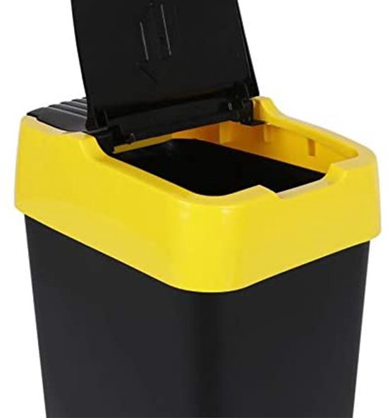 Set van 3 sorteervuilbakken- schommeldeksel -afvalscheidingsbakken ...