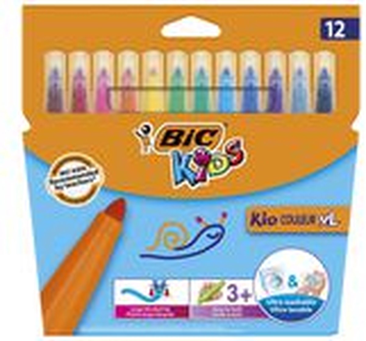 BIC Kids Couleur XL Dikke Viltstift 12 kleuren | bol.com
