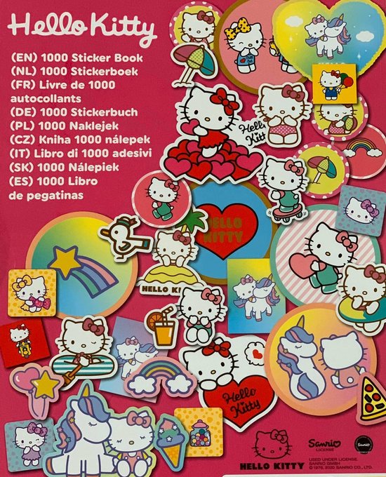 Hello kitty boek - hello kitty stickerboek - hello kitty 1000 sticker ...