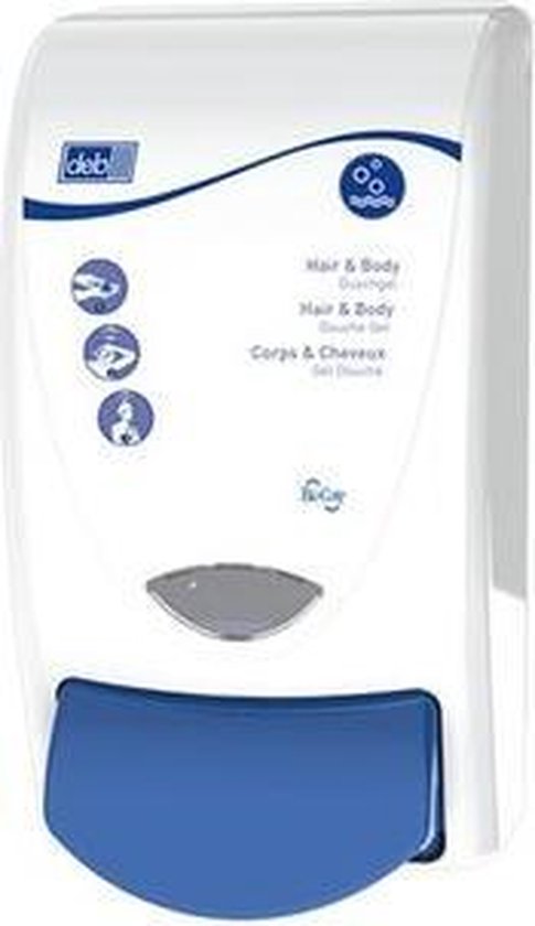 DEB Cleanse Shower 1000 Dispenser – 1L – Wit – BioCote Bescherming | bol
