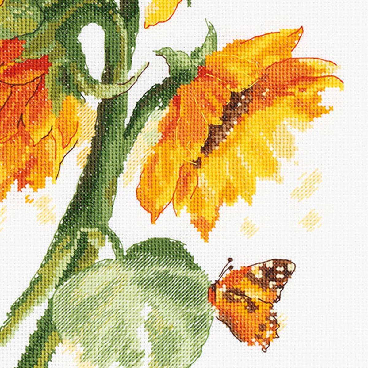 PANNA Borduurpakket Heldere zonnebloemen C-7136 - Kruissteek - Borduren voor... | bol.com