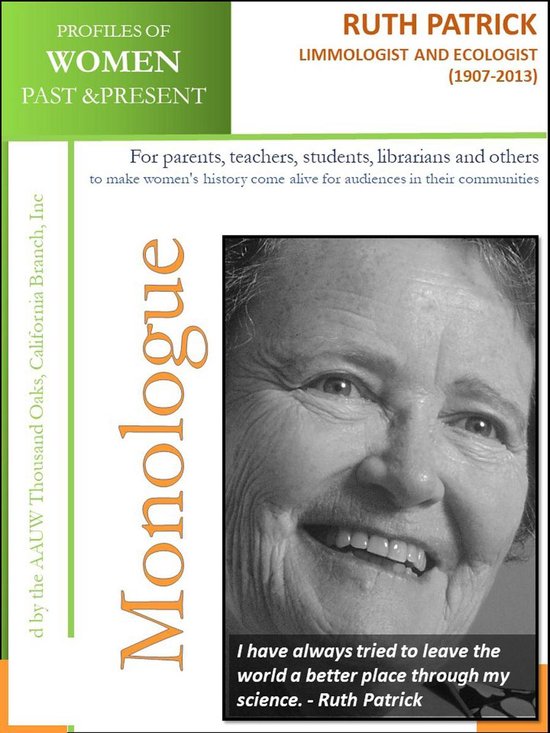 Profiles of Women Past & Present – Ruth Patrick, Limnologist and ...