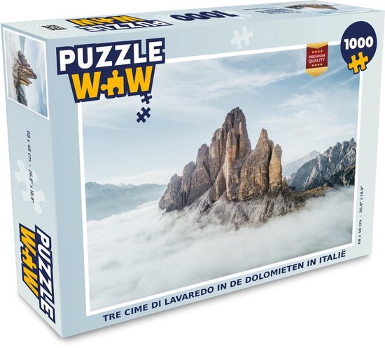 Puzzle 1000 pièces adultes Dolomites 1000 pièces - Tre Cime di Lavaredo ...