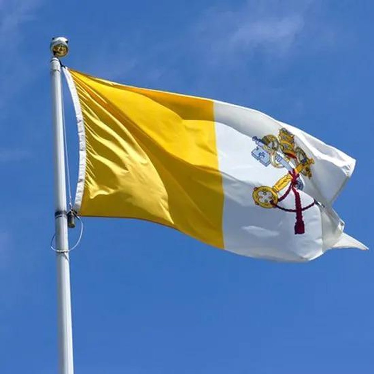 Drapeau de la Cité du Vatican - Grand Drapeau du Vatican - Drapeau du ...