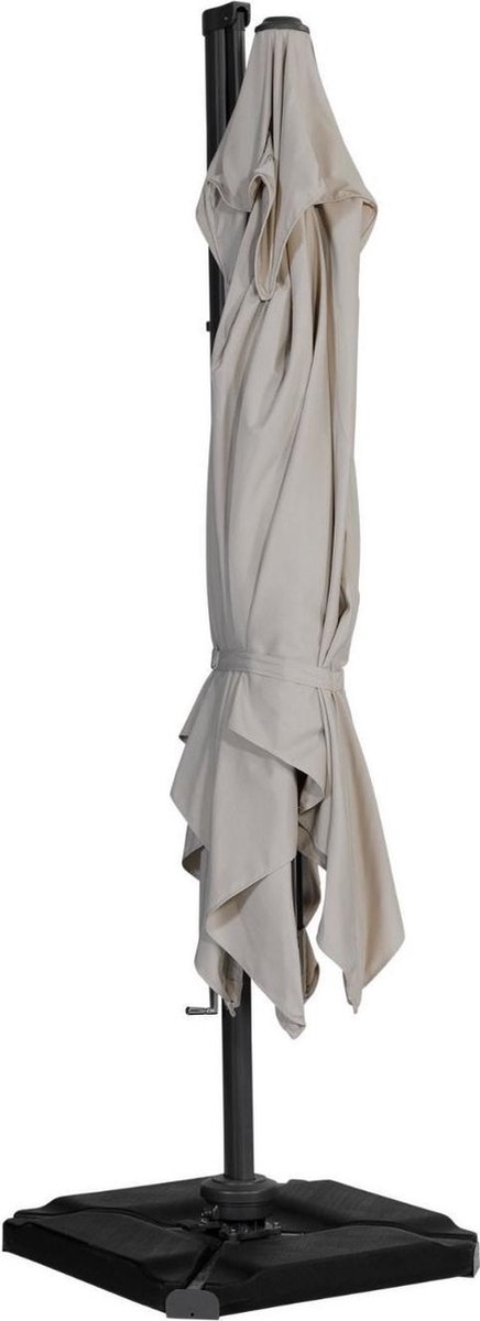 Exotan Roma zweef parasol vierkant polyester sand tilt system ...