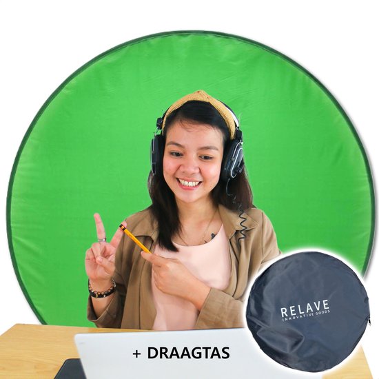 Green Screen 142CM - Achtergronddoek - Groen Doek - Game Capture ...