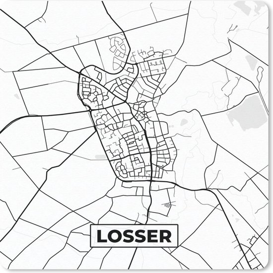 Kaart - Losser - Zwart - Wit | bol.com