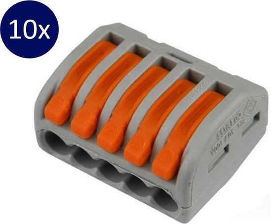 Hersluitbare lasklem 5-voudig - 10 stuks - 0,08-2,5mm - Voor flexibele ...