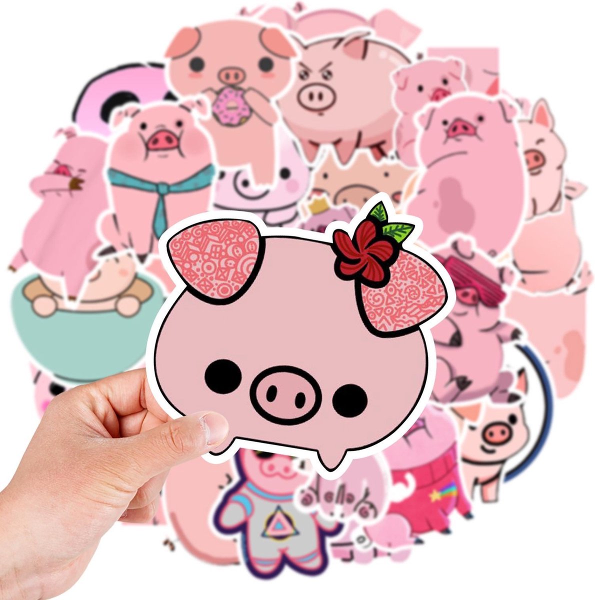 Winkrs | Varkens Stickers - Dieren Stickers - Schattige Stickers - 50 ...