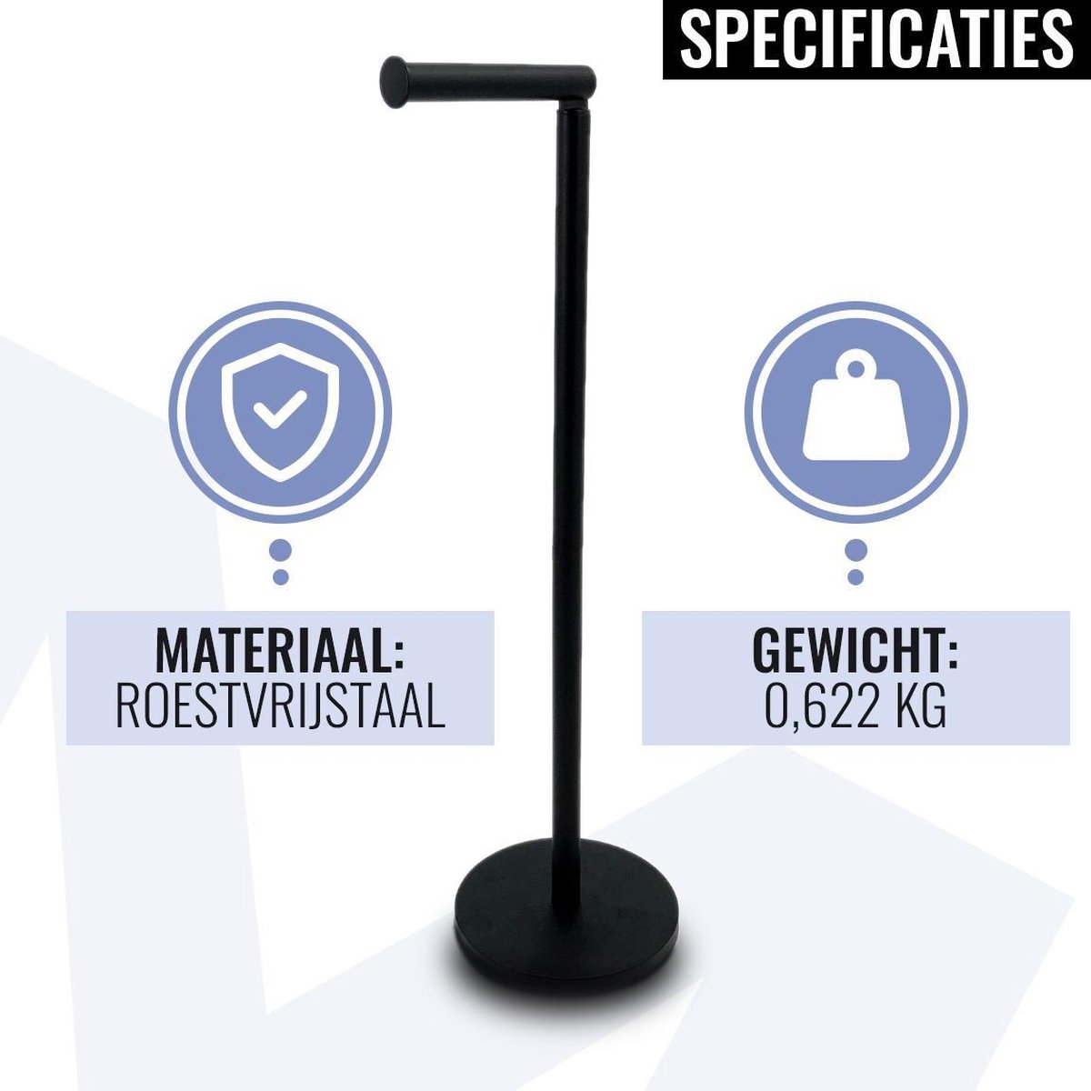 MM Brands WC Rolhouder - Toiletrol Houder Staand - WC Papier ...