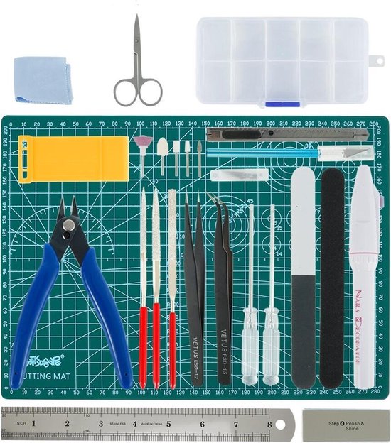 Modelbouw basis gereedschap set - Beginner - Knutselset voor modelbouw ...