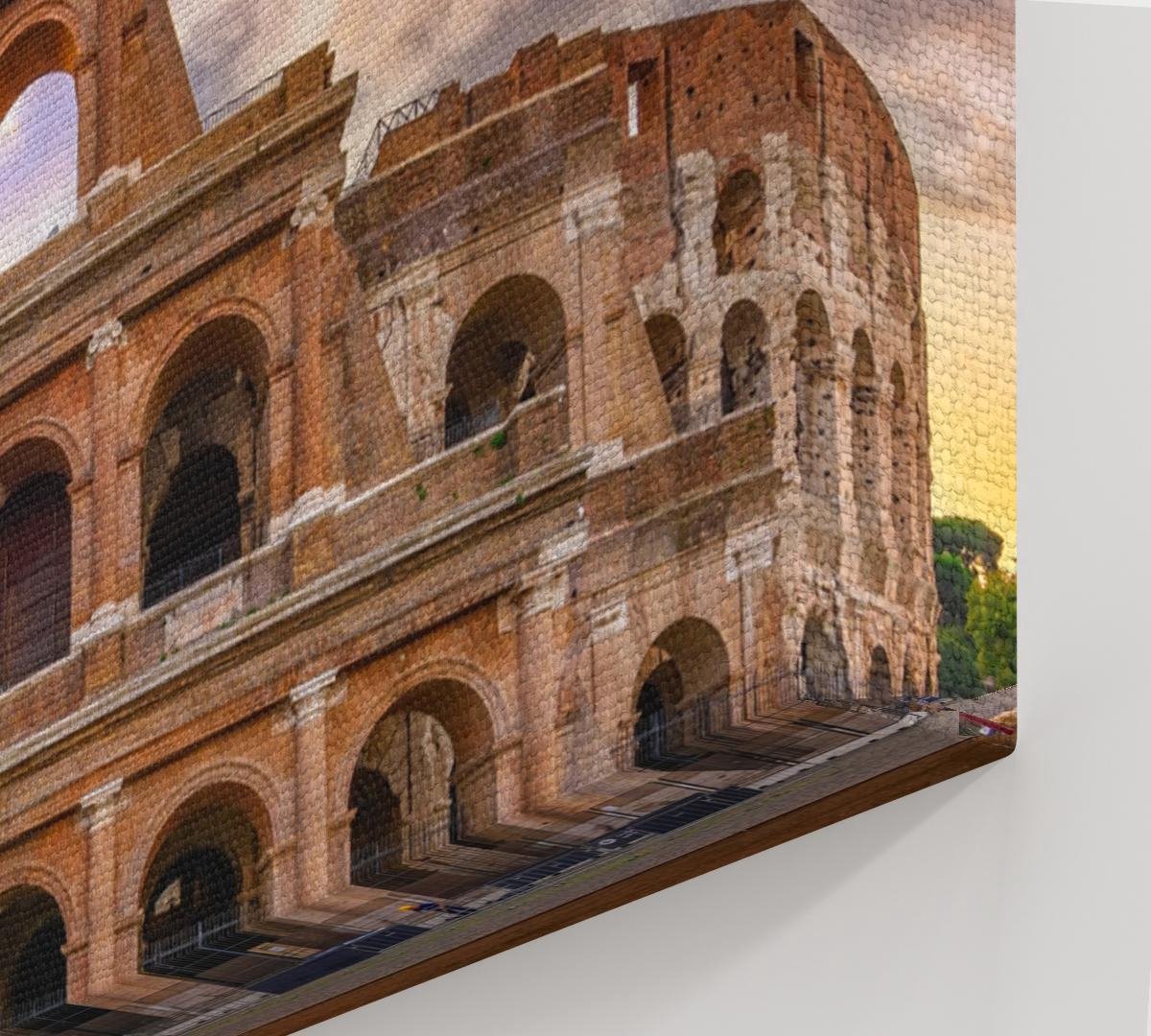 Flavisch Amfitheater bekend als Colosseum in Rome - Foto op Canvas - 60 ...