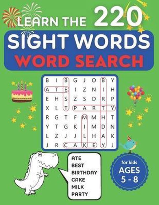 Learn the 220 Sight Words Word Search for Kids Ages 5-8, Major Scale ...