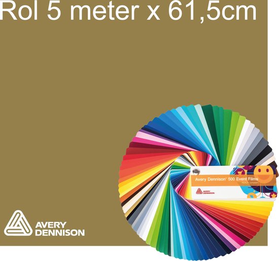 5 meter x 61,5cm Avery snijfolie kleur 547 Gold Matt | bol.com