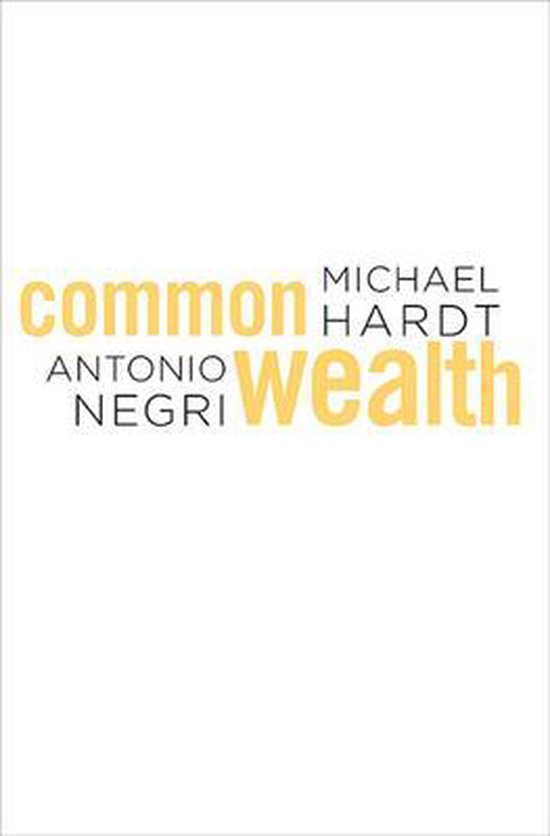 Commonwealth | 9780674060289 | Michael Hardt | Boeken | bol.com
